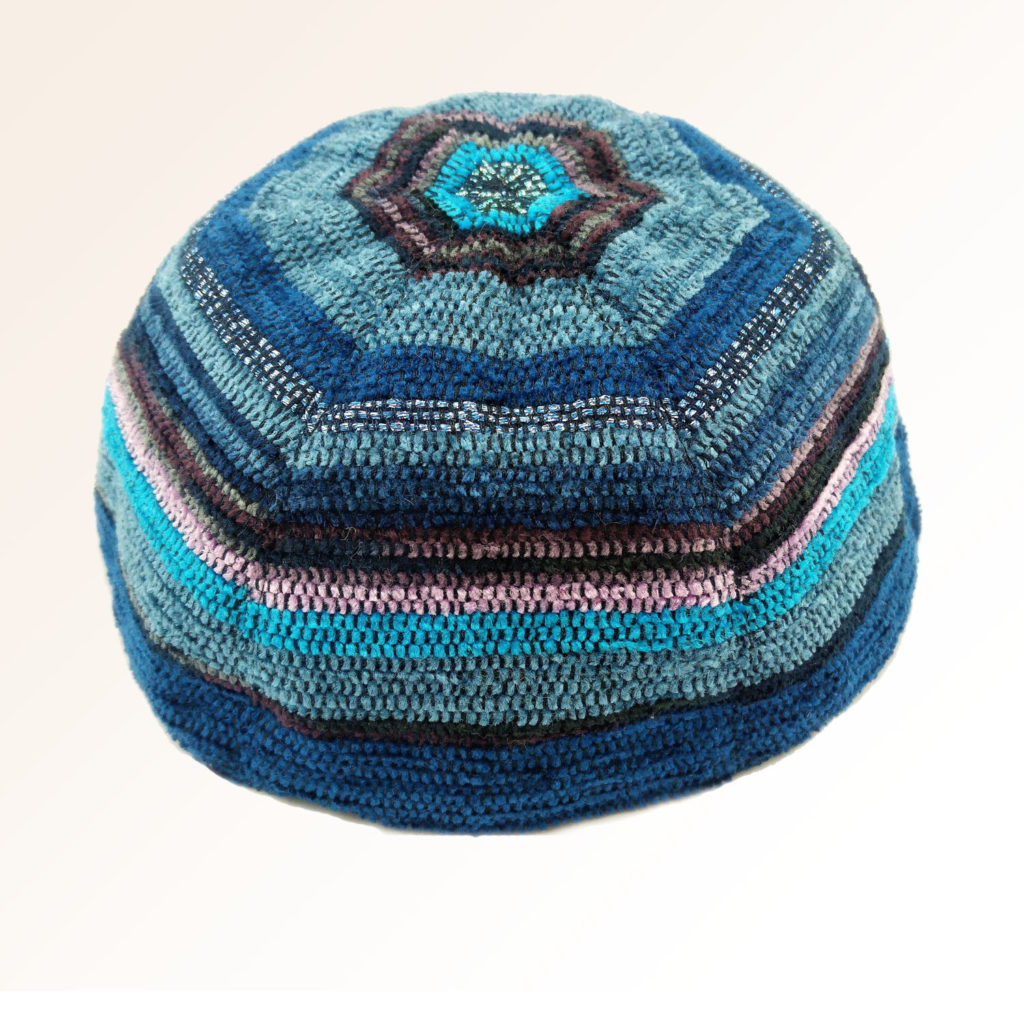 Levi Large Kipa (Blue) - Canaan Gallery