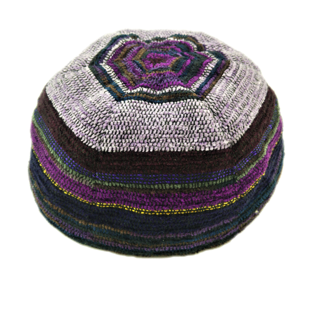 Levi Large Kipa (Purple) - Canaan Gallery