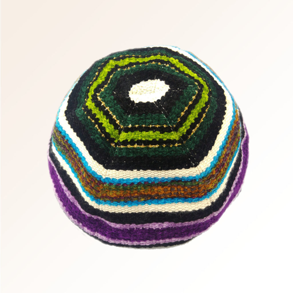 Rainbow Large Kipa - Canaan Gallery